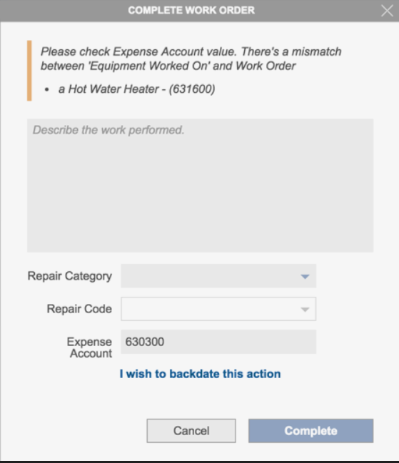 Corrigo Enterprise 9 - Financial - Expense Account Coding