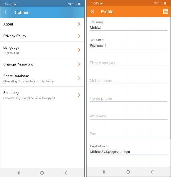 Corrigo Enterprise 9 - Customer Portal - CP3 Mobile App (Android)