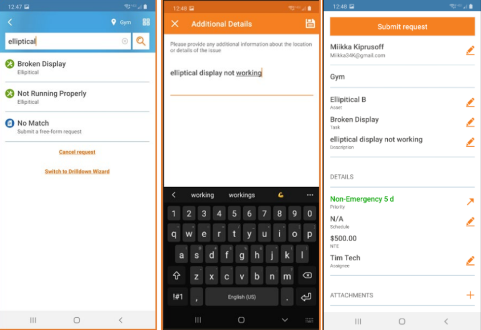 Corrigo Enterprise 9 - Customer Portal - CP3 Mobile App (Android)
