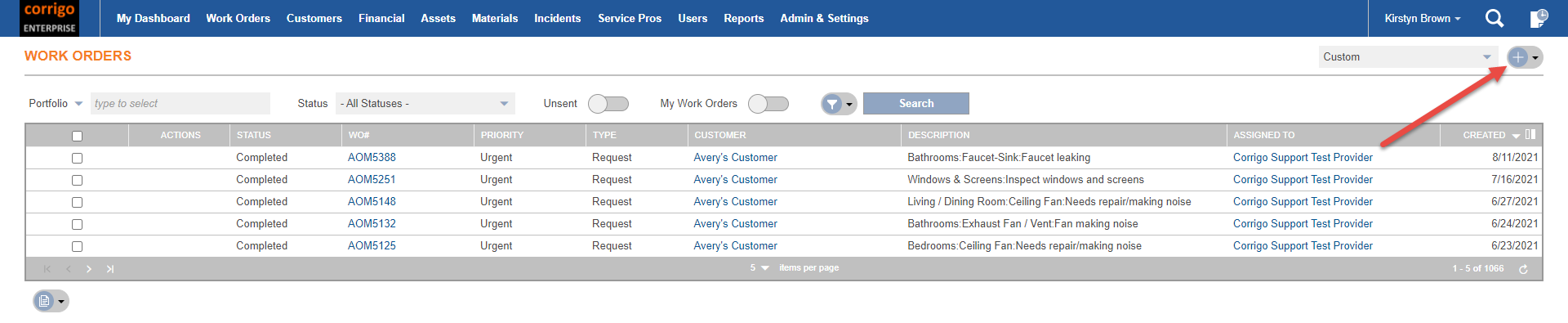Corrigo Enterprise 9 - Reports - Creating Incidents Reports (COVID-19)