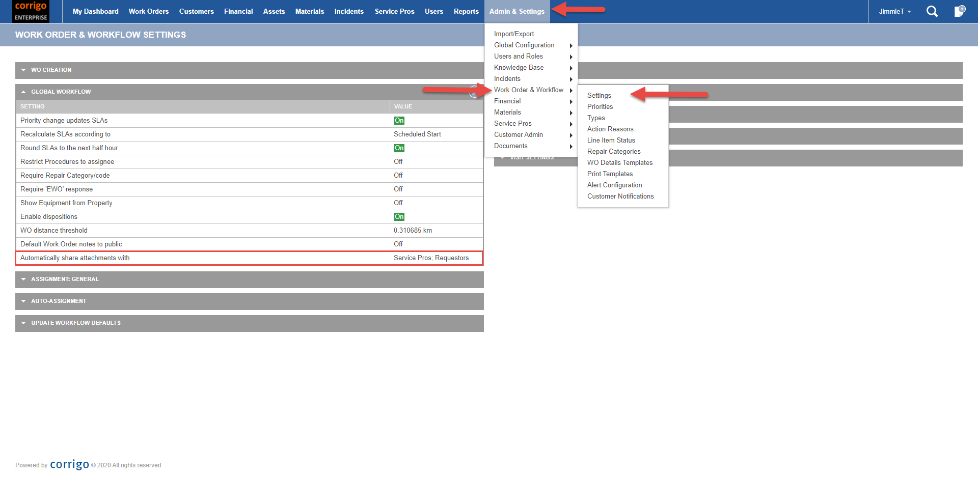 Corrigo Enterprise 9 & CorrigoPro - Work Orders - Sharing Documents/Attachments