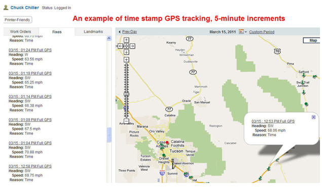 FSM - Mobile App - GPS Location Fixes & Information