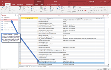 FSM - Sync - Getting Initial/General Sync Settings