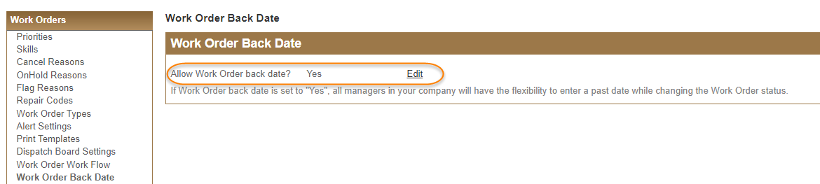 FSM - Work Orders - How to Backdate a Work Order