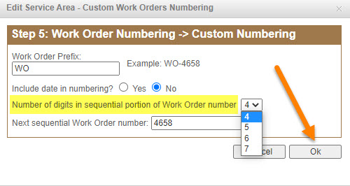 FSM - Work Orders - Work Order Numbering Management