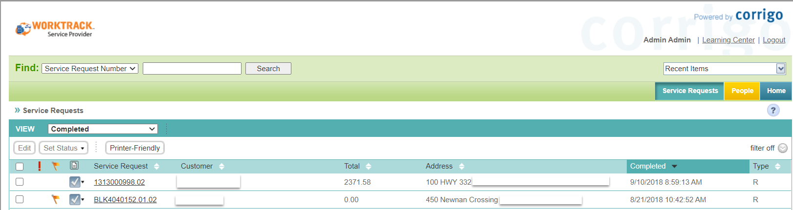CorrigoPro - Financial - Managing an Invoice in WorkTrack