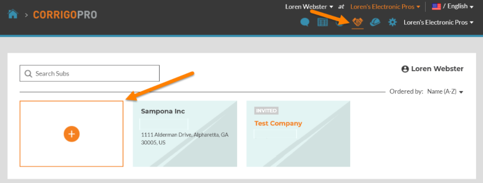 CorrigoPro - Users/Cru - User, Cru and Subcontractor Settings