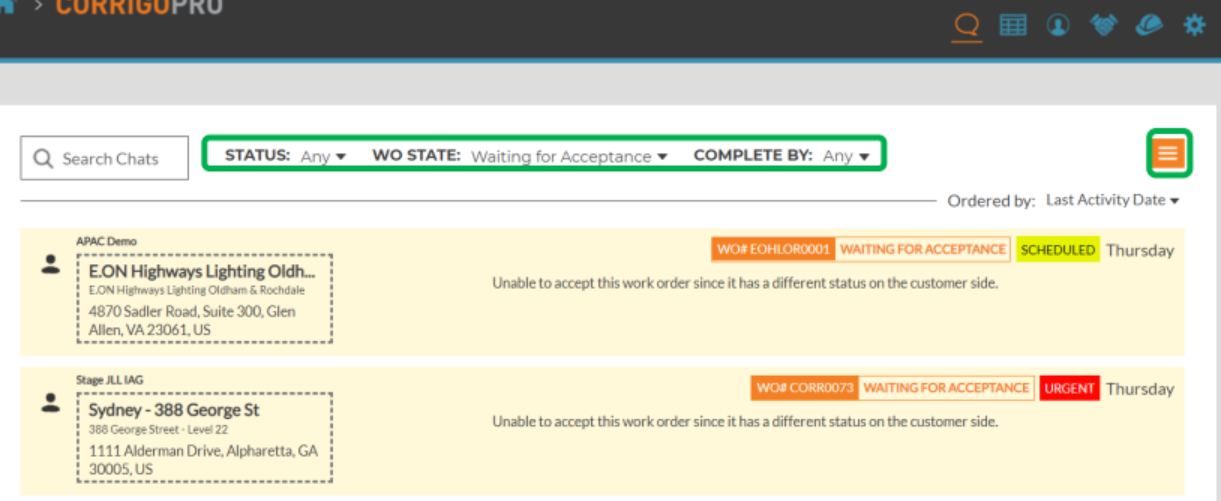 CorrigoPro - Work Orders/CruChats - Communicating Through CruChats