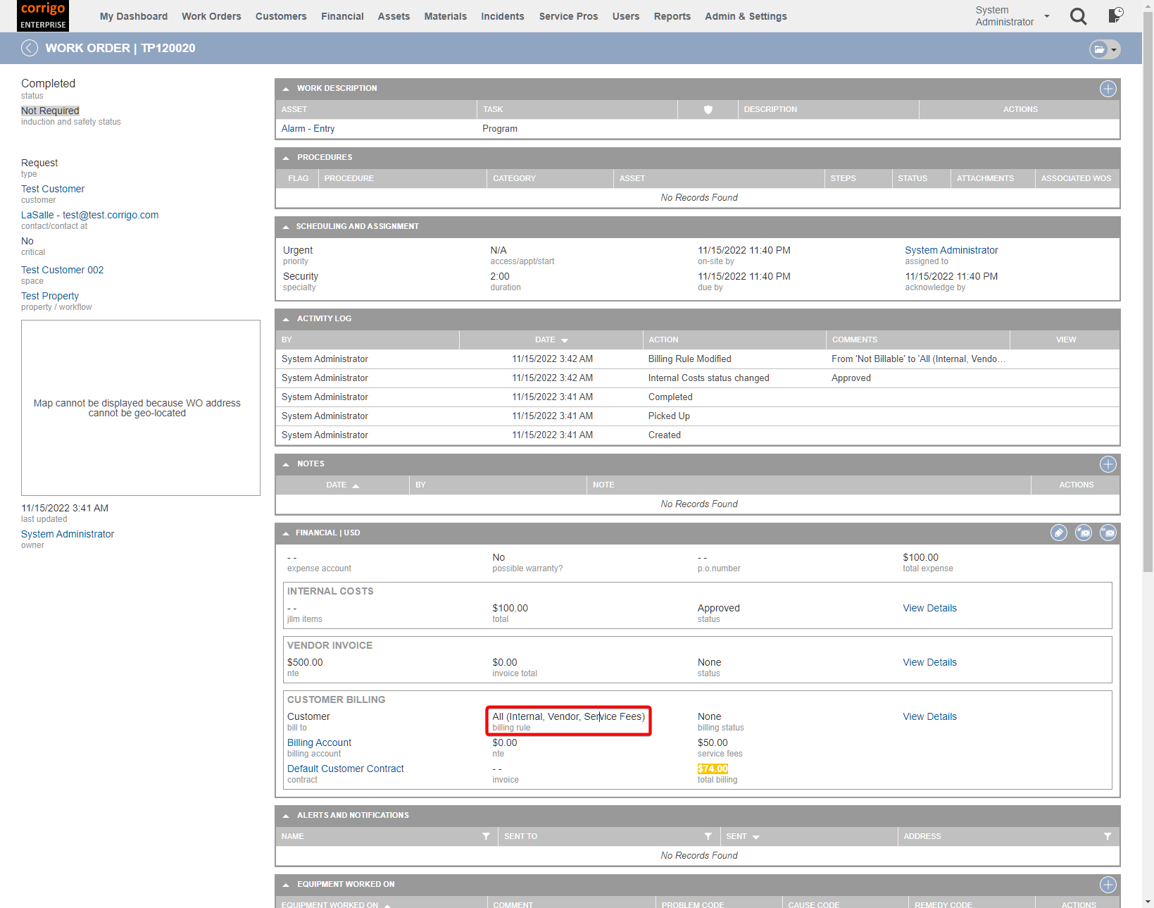 Corrigo Enterprise 9 - Customer Invoicing
