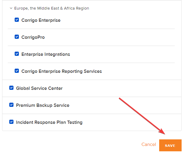 Subscribing/Unsubscribing to the Corrigo Status Page