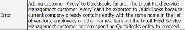 FSM - Sync - Common QuickBooks Desktop Sync Errors & Resolutions