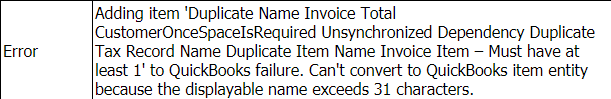 FSM - Sync - Common QuickBooks Desktop Sync Errors & Resolutions
