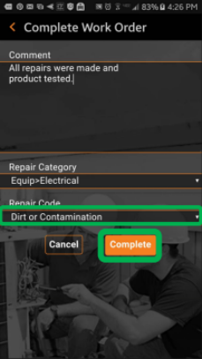 CorrigoPro - Mobile App - How To Manage a Work Order