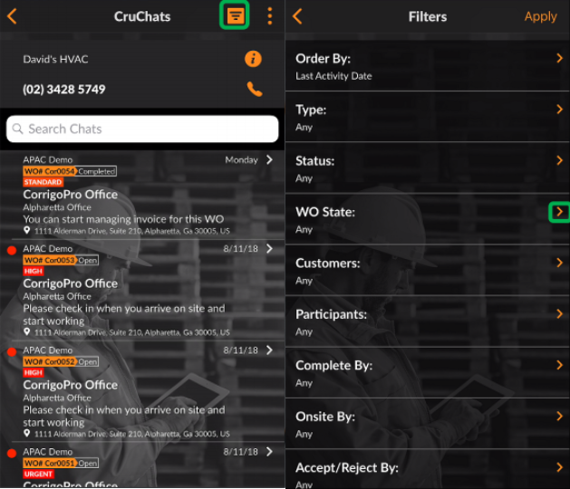 CorrigoPro - Mobile App - How To Manage a Work Order