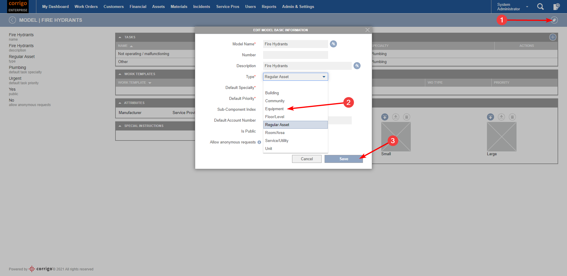 Corrigo Enterprise 9 - Assets/Knowledge Base - Asset Management