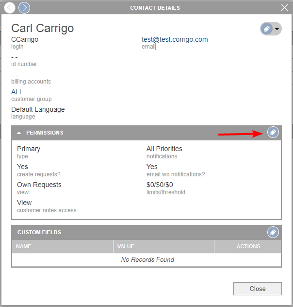 Corrigo Enterprise 9 - Users/Contacts - Management