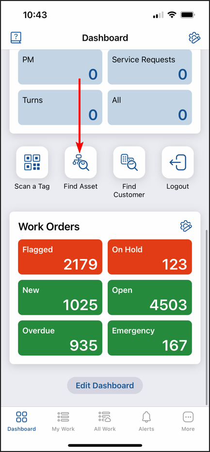 Corrigo Enterprise 9 - New Mobile App - Searching for an Asset
