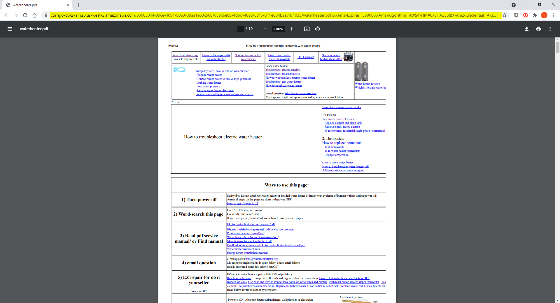 Corrigo Enterprise 9 - Special Instructions