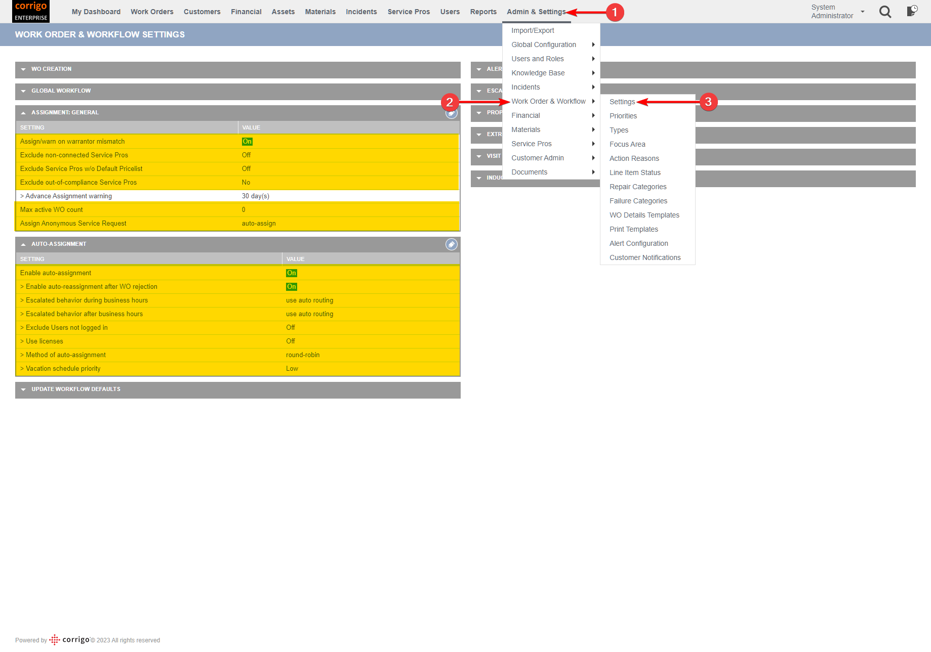 Corrigo Enterprise 9 - Configuring Work Order Auto-Assignment