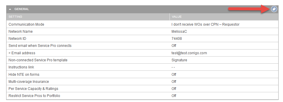 PROCESS - Corrigo Enterprise - Enabling CorrigoPro Network Connection