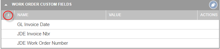 Corrigo Enterprise 9 - Work Orders - Custom Fields