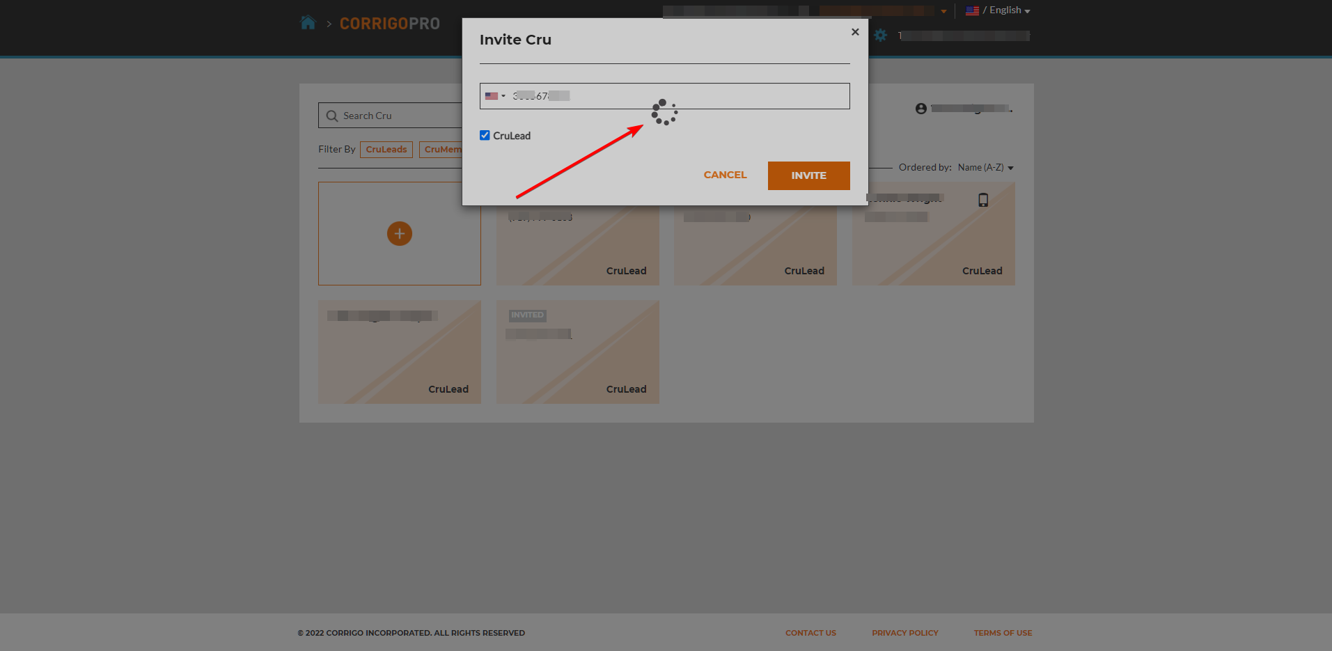 CorrigoPro - Users/Cru - Management