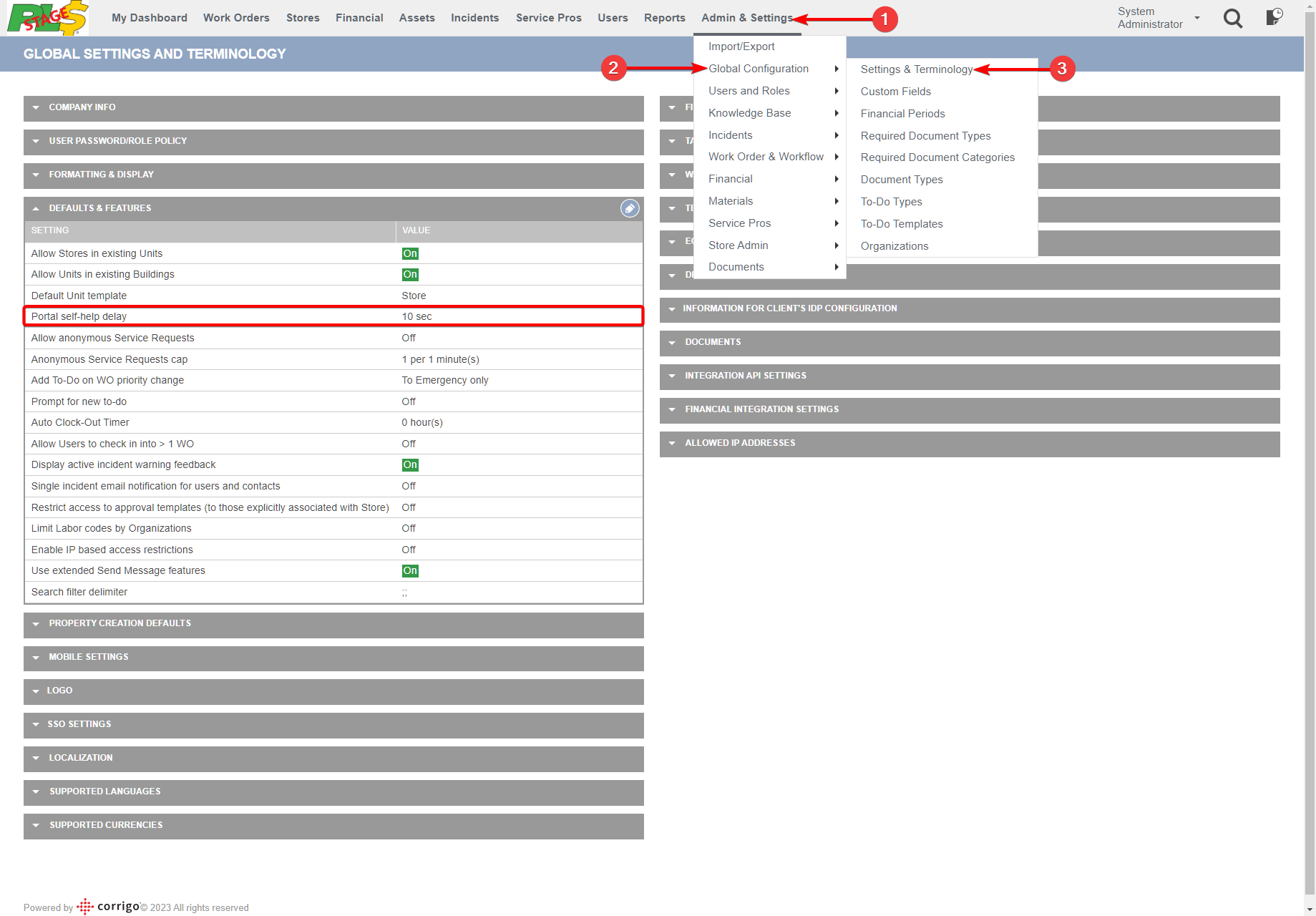 Corrigo Enterprise 9 - Assets/Knowledge Base - Task Management