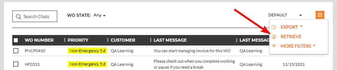 CorrigoPro - Work Orders/CruChats - How To Manage a Work Order