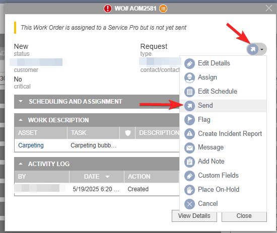 Corrigo Enterprise 9 - Work Orders - Management